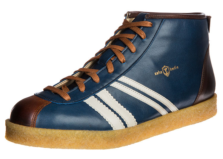 Ledersportschuh TRAINER high 835, mittelblau, Zeha Berlin - FORMOST